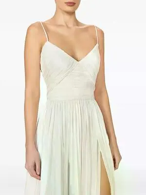 Costarellos Fayla Draped Pleated Maxi Dress