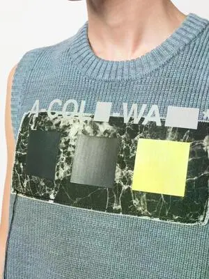 A-COLD-WALL* Patchwork Detail Sleeveless Jumper
