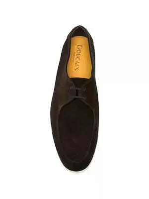 DOUCAL'S Suede Derby Shoes - Brown