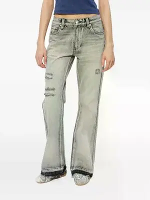 MISBHV Distressed Flared Jeans