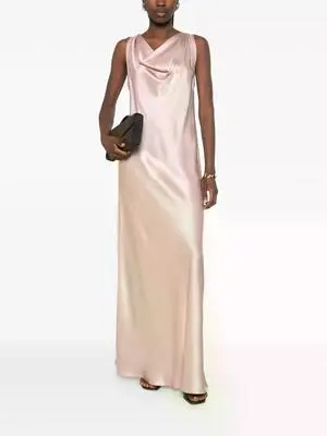 Antonelli Firenze Embellished Cowl Neck Maxi Dress - Pink