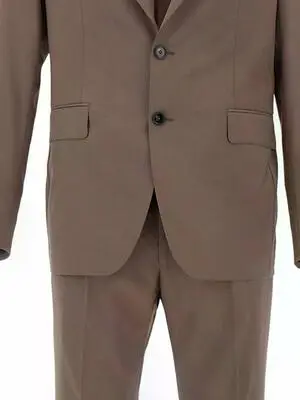 Tagliatore Single-breasted Wool Suit - Brown