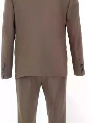 Tagliatore Single-breasted Wool Suit - Brown