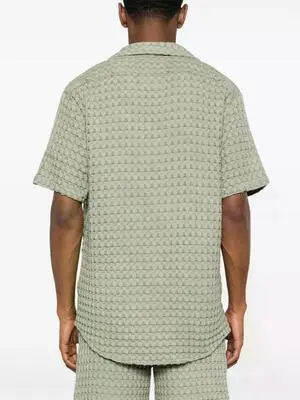 OAS Company Cuba Camp-collar Shirt - Green