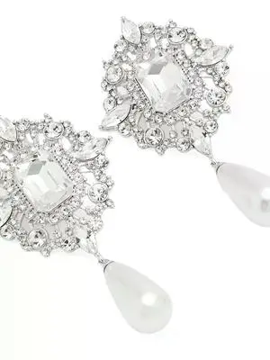 SELF-PORTRAIT Crystal Embellishment Drop Earrings
