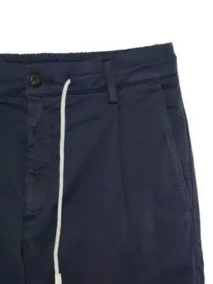 Eleventy Drawstring Pleated-front Shorts - Blue