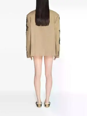 Dries Van Noten Embroidered Double-breasted Blazer