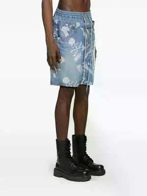 MASTERMIND WORLD Aloha Denim Shorts