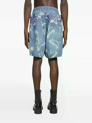 MASTERMIND WORLD Aloha Denim Shorts