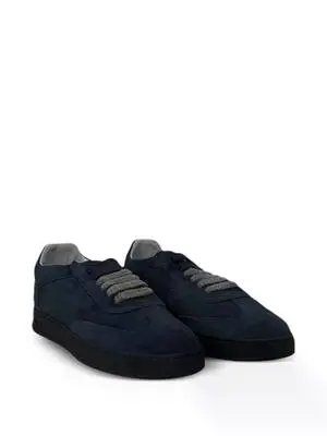 SOLDINI80 Akira Perforated Lace-up Sneakers - Blue