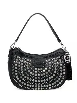 LA CARRIE Andromeda Logo Studded Shoulder Bag