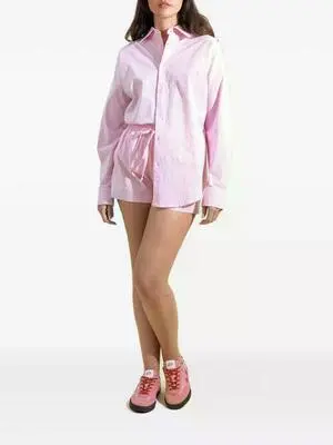 THE LADY AND THE SAILOR Stripe Flutter Shorts - Pink