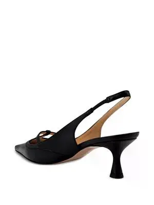MADISON MAISON Penny Buckle Slingback Pumps - Black