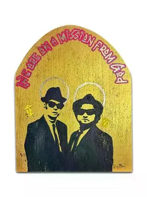 VJ’S MIND Icone Bb Showbiz Wall Painting - Gold