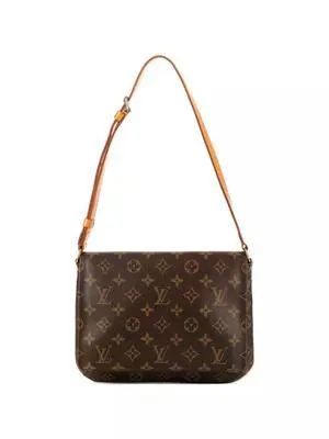 LOUIS VUITTON Monogram Musette Tango Shoulder Bag - Brown