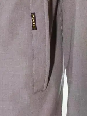 MOORER Cotton Shirt Jacket - Grey