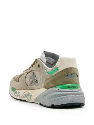 Premiata Logo-appliqué Sneakers - Neutrals