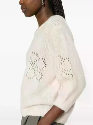 Hemisphere Floral Pattern Knit Sweater
