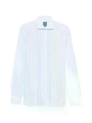 BARBA NAPOLI Buttoned Striped Shirt - Blue