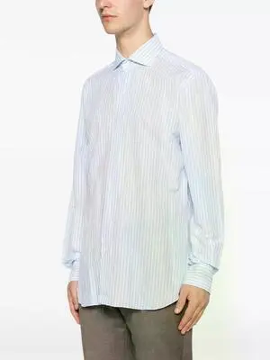 BARBA NAPOLI Buttoned Striped Shirt