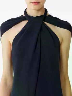 LANVIN Twisted Halterneck Mini Dress