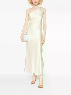 Patrizia Pepe One-shoulder Midi Dress - Neutrals