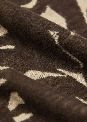 JOSEPH Villa Patterned Cashmere Top