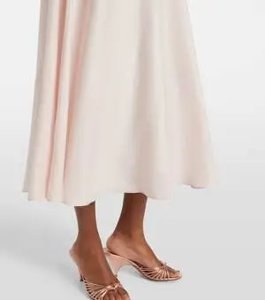 Posse Perla Lace-trimmed Midi Dress