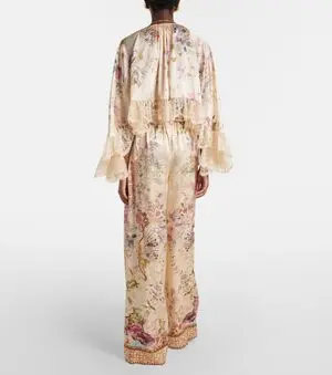Camilla Printed Wide-leg Trousers
