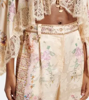 Camilla Printed Wide-leg Trousers