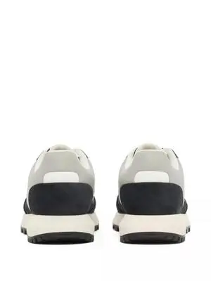 Emporio Armani Mesh Panelled Suede Trim Sneakers