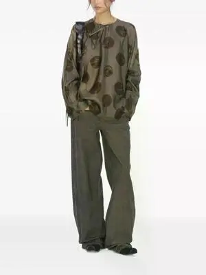 UMA WANG Cotton Palazzo Pants - Grey