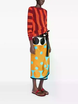 Dries Van Noten Striped Crew Neck Sweater
