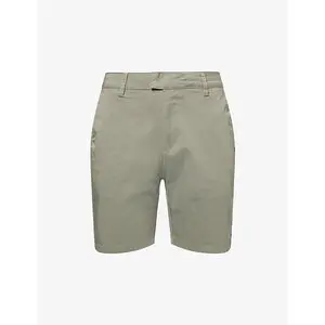 ARNE Tailored Chino Cotton-blend Shorts - Olive
