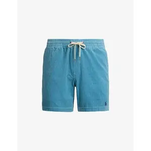 Polo Ralph Lauren Logo Embroidered Cotton Corduroy Shorts - Blue Note