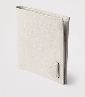 Prada Saffiano Leather Wallet - Neutral