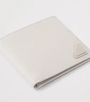 Prada Saffiano Leather Wallet - Neutral