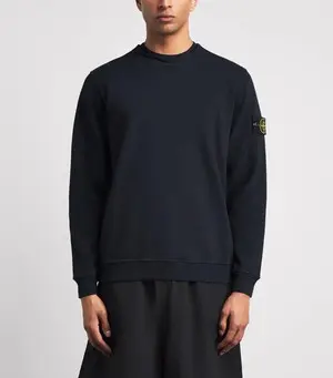 Stone Island Cotton Compass Sweatshirt - Navy
