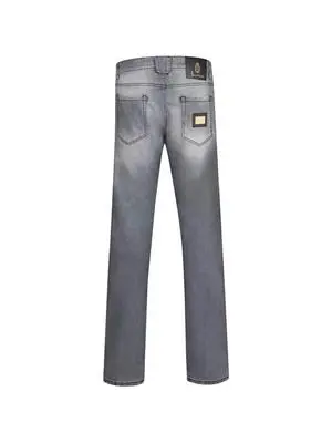BILLIONAIRE Distressed Straight-cut Jeans