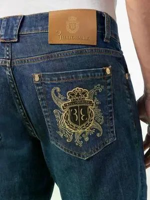 BILLIONAIRE Crest Embroidery Jeans