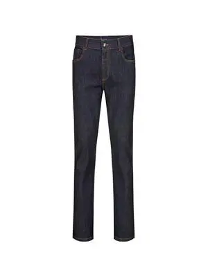 BILLIONAIRE Logo Embroidered Jeans - Blue