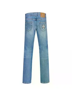BILLIONAIRE Embroidered Slim Fit Jeans