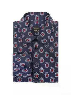 BILLIONAIRE Lion Rampant Print Shirt
