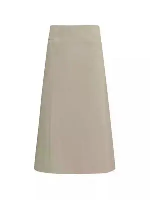 RIER Cotton A-line Skirt - Neutrals