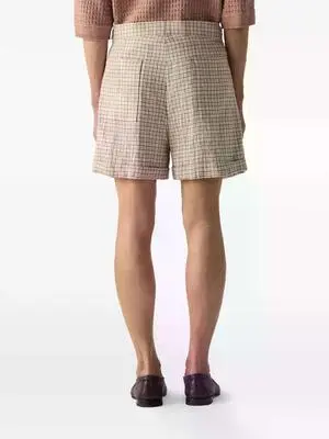 Zegna Button-detail Pleated Silk Shorts