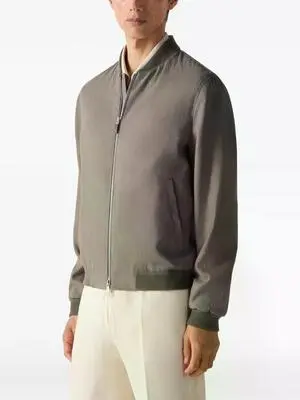 Zegna Oasi Lino Bomber Jacket