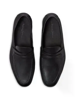 Zegna Leather Moccasin Loafers