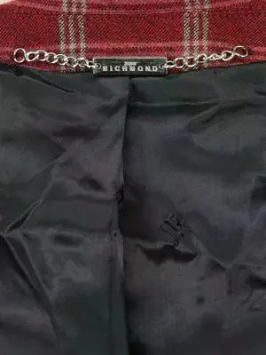 John Richmond Checked Embroidered Blazer