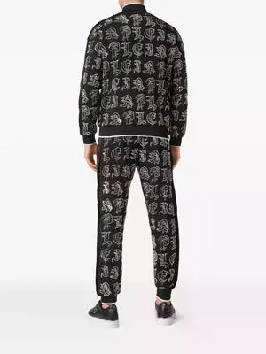 Philipp Plein Gothic Plein Zip-up Tracksuit - Black