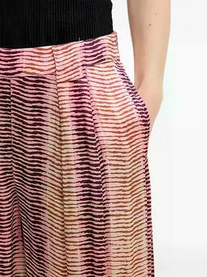 HOSS INTROPIA All-over Patterned Pleated Trousers
